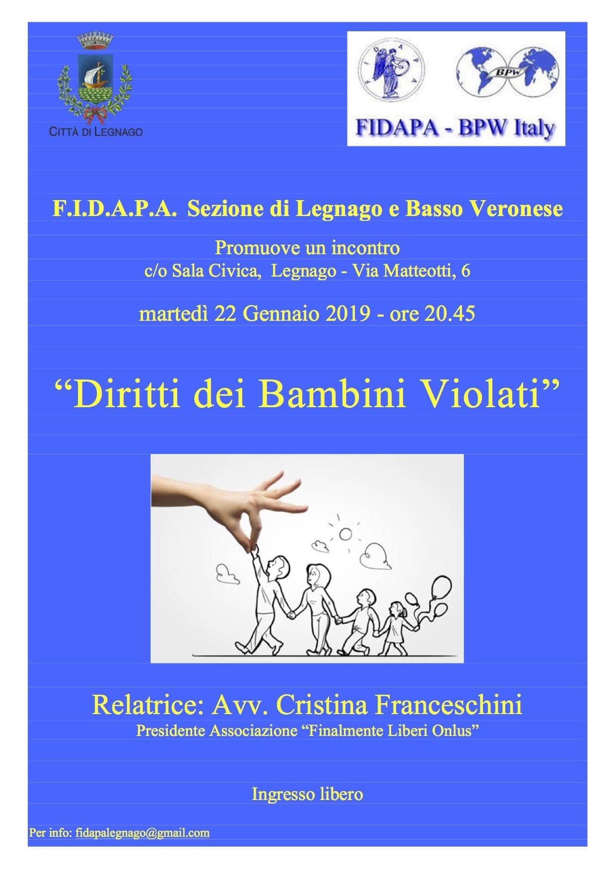 Sezione Legnago: Incontro sul Tema"Diritti dei Bambini Violati ...